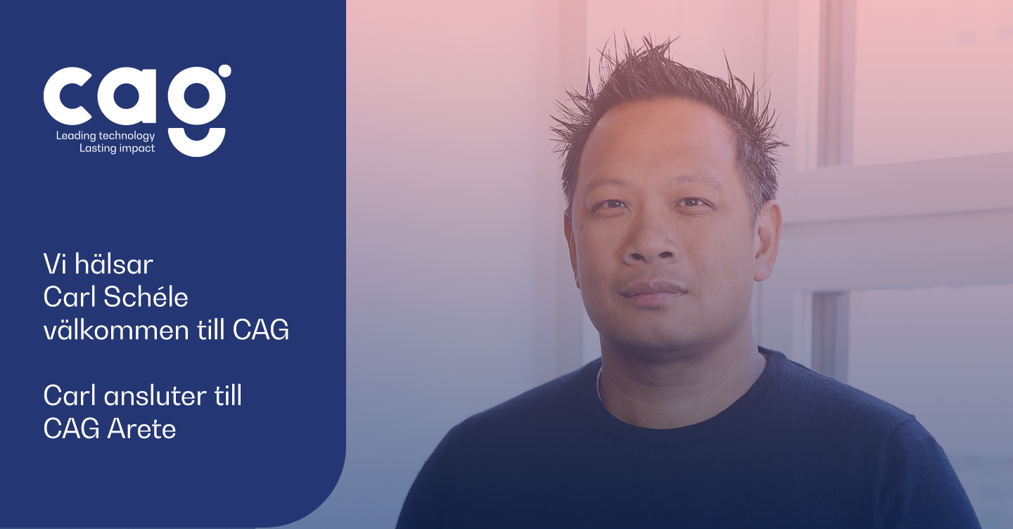 Vi hälsar Carl Schéle välkommen till CAG – CAG